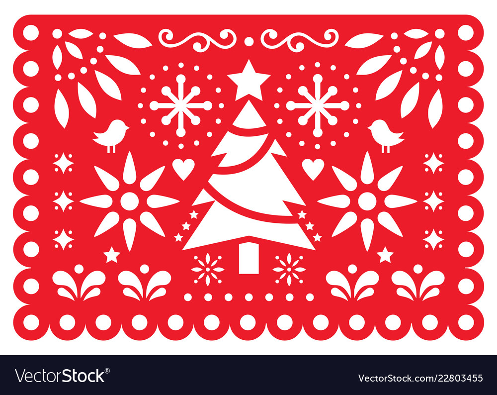  Christmas Papel Picado Templates 