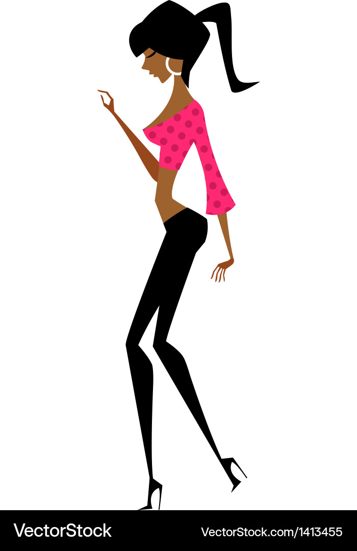 Side view of woman Royalty Free Vector Image - VectorStock