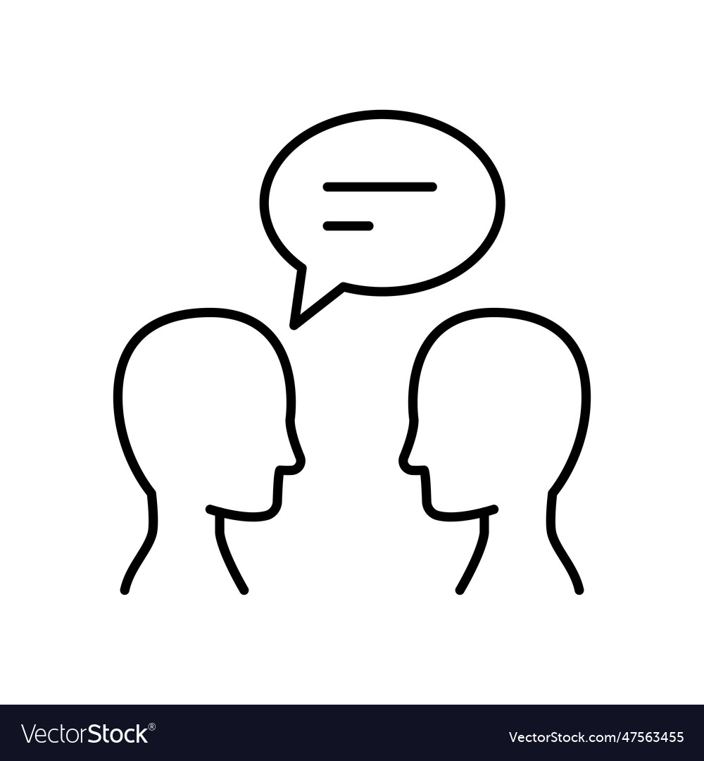 Talking icon Royalty Free Vector Image - VectorStock