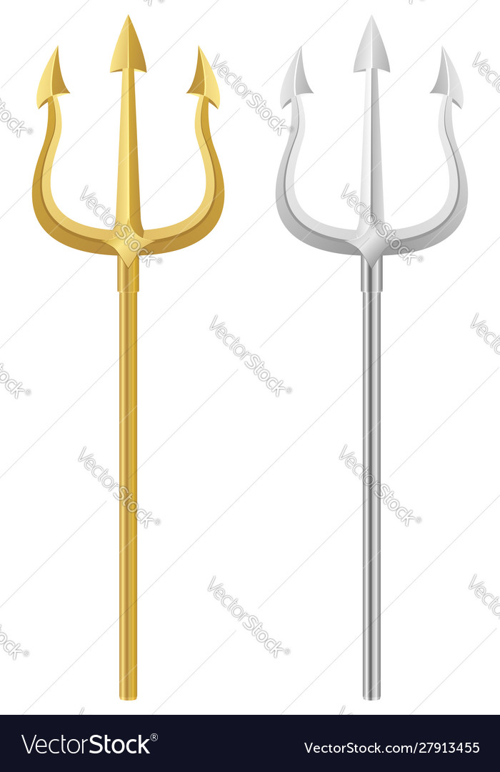 Trident set Royalty Free Vector Image - VectorStock
