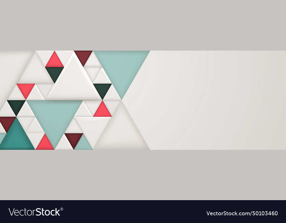 Abstract background with triangular shapes Vector Image