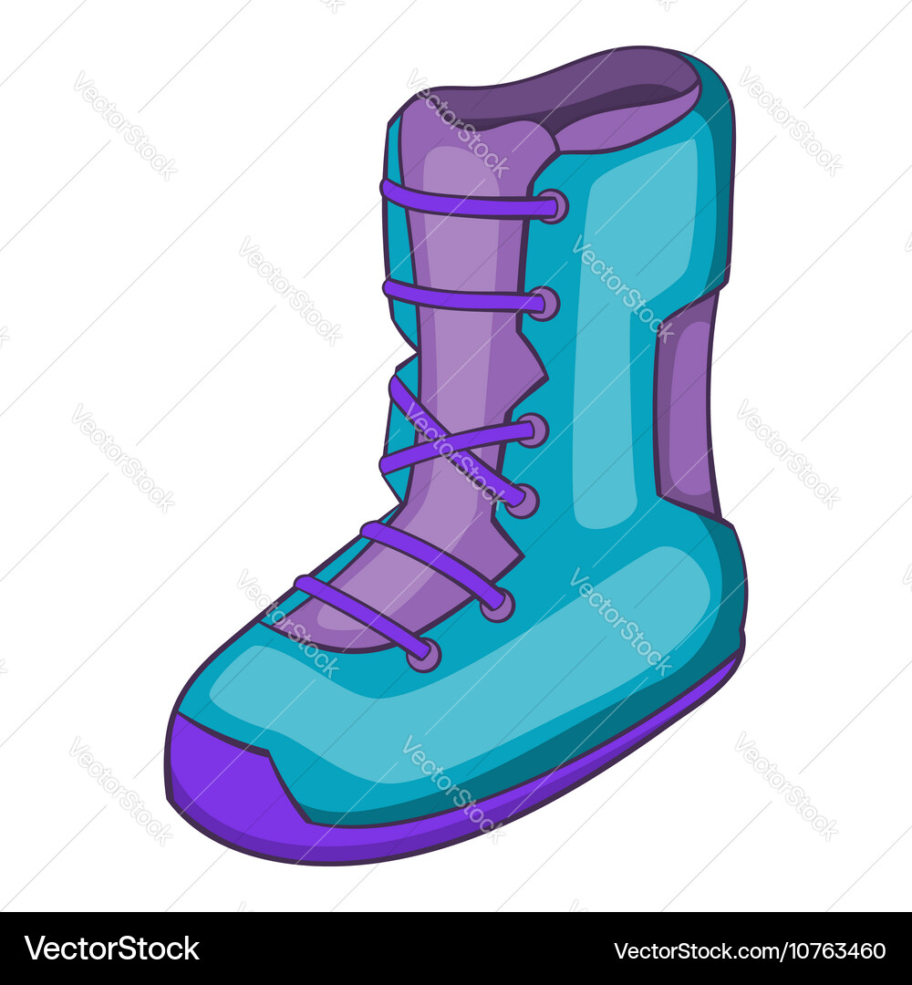 Boot for snowboarding icon cartoon style Vector Image