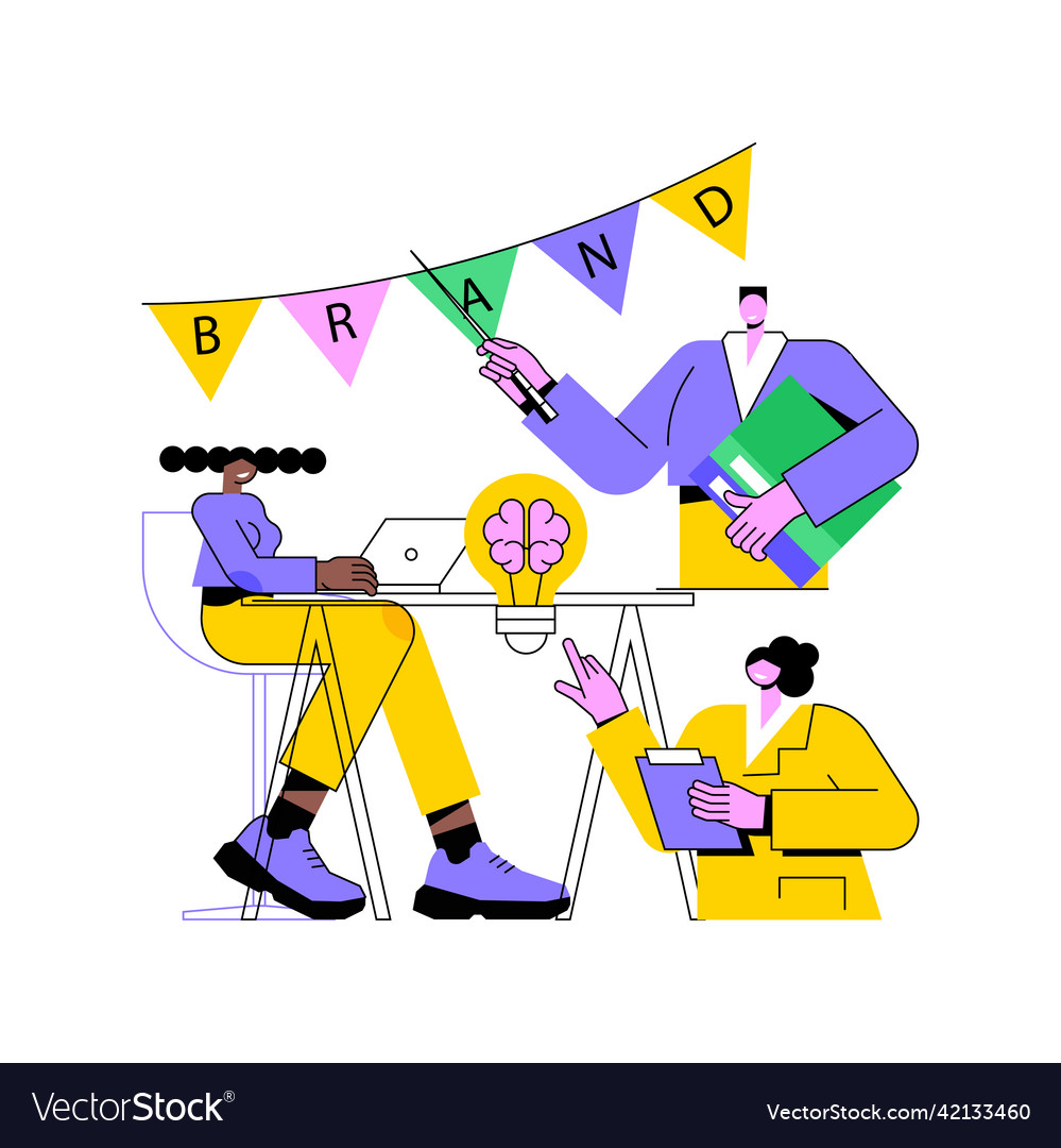 Branded Workshop Abstract Concept Royalty Free Vector Image
