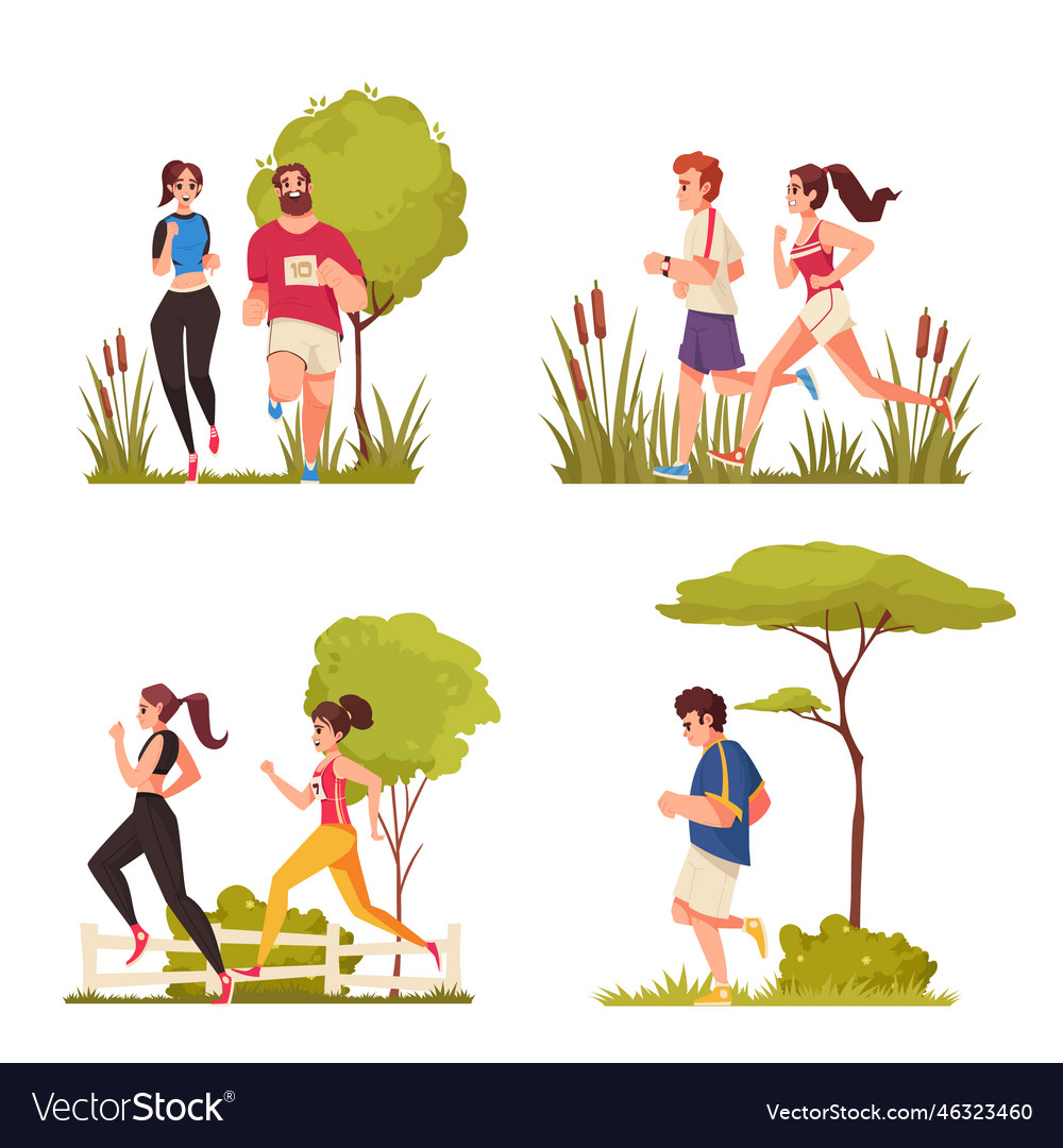 Runner Man Royalty Free Vector Image Vectorstock
