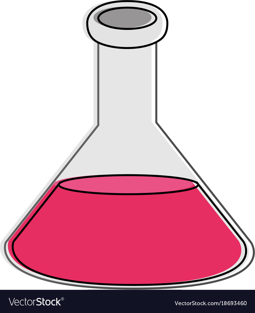 Isolated flask design Royalty Free Vector Image