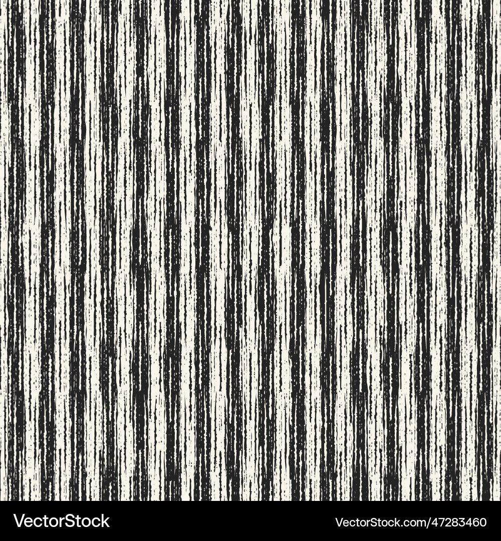 Monochrome Ikat Textured Striped Pattern Vector Image
