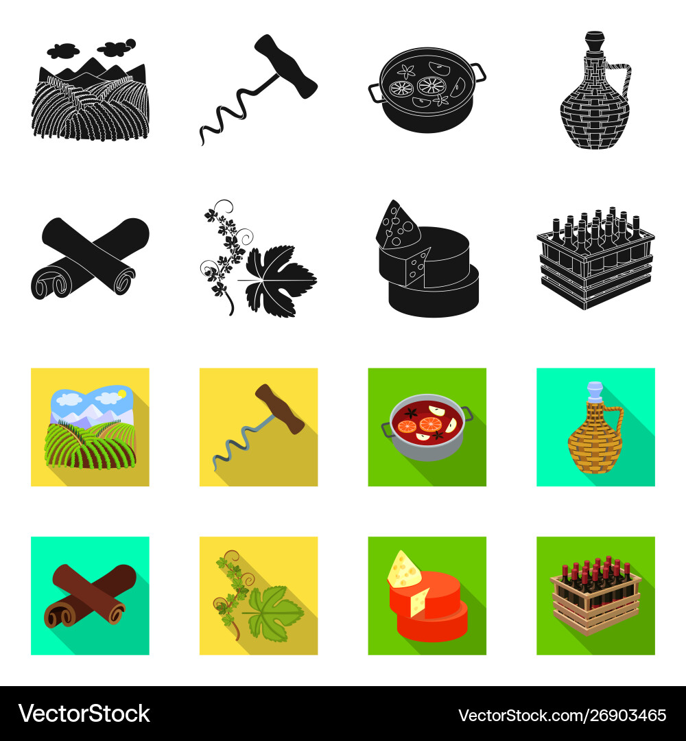 Design farm and vineyard symbol Royalty Free Vector Image