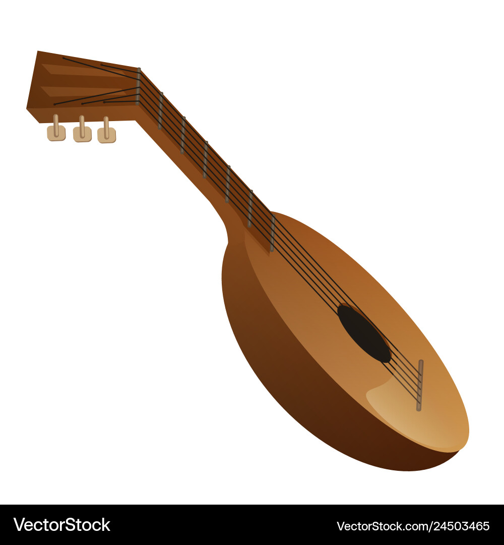 Music instrument mandola Royalty Free Vector Image