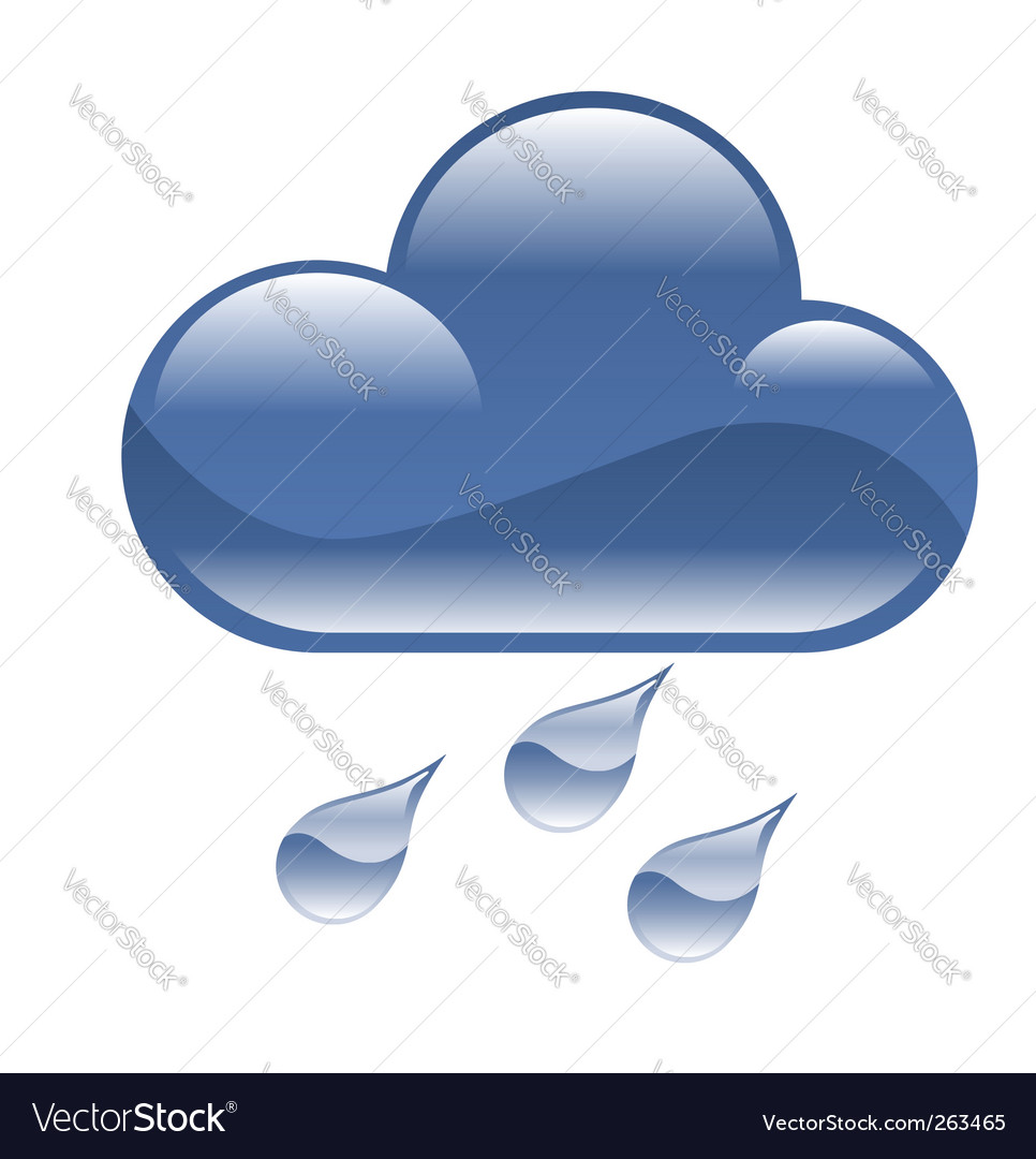 Rain Royalty Free Vector Image - VectorStock