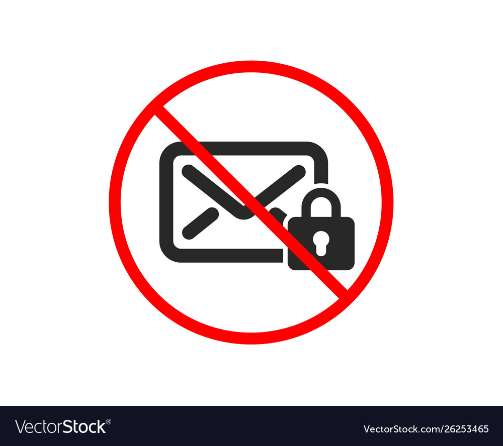 Secure mail icon private message correspondence Vector Image Secure mail icon private message correspondence Vector Image