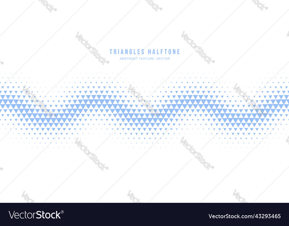 Triangles Halftone Pattern Abstract Isolate Vector Image
