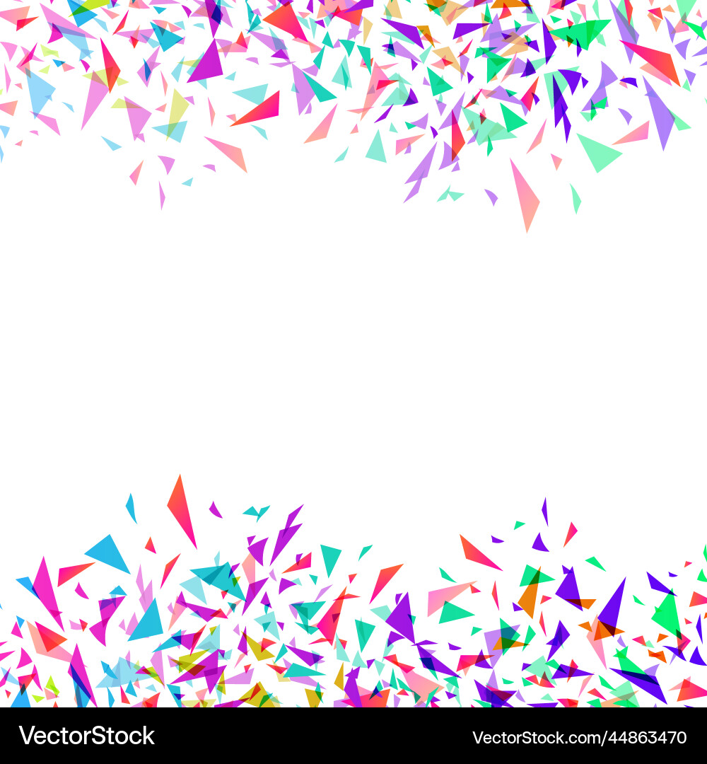 Abstract colorful confetti isolated on white Vector Image