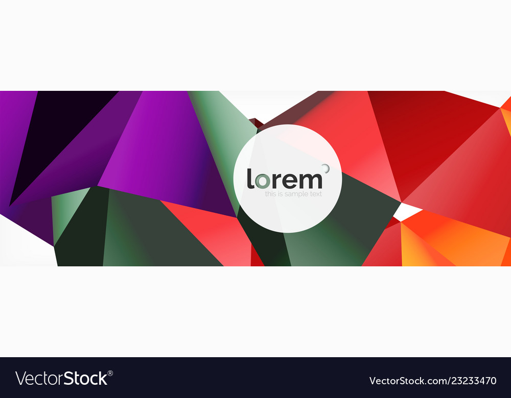 Colorful geometric triangle background Royalty Free Vector