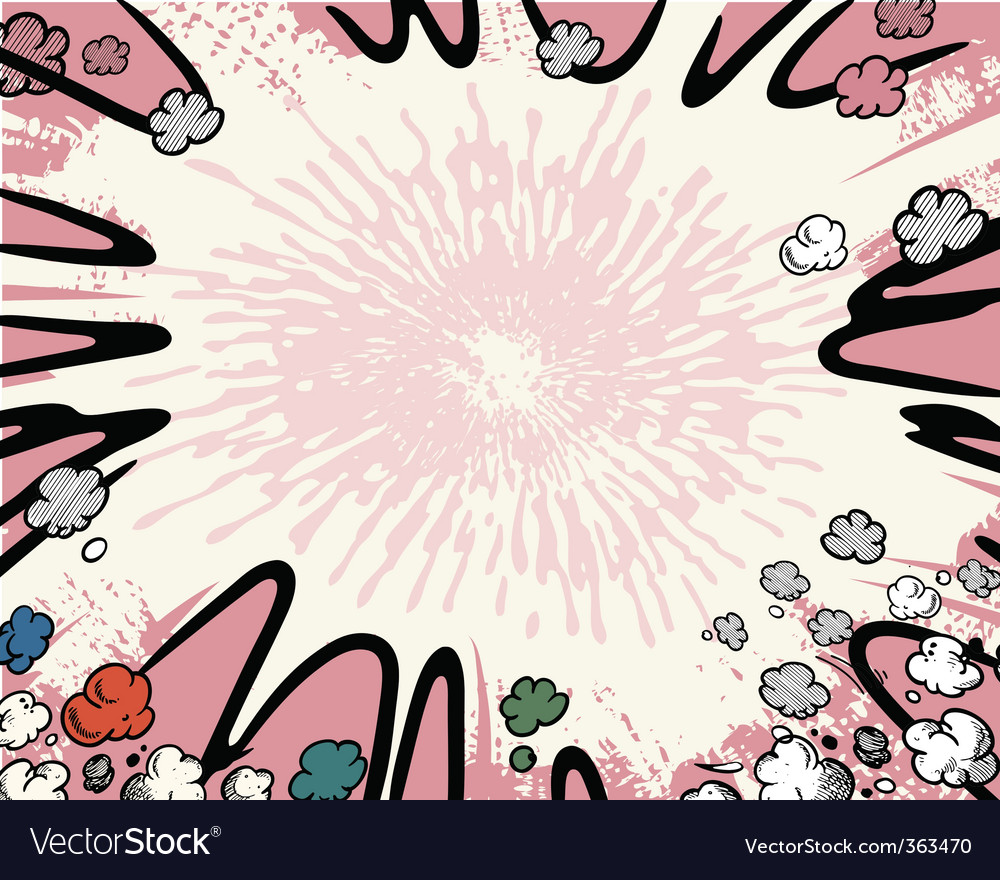 Explosion background Royalty Free Vector Image