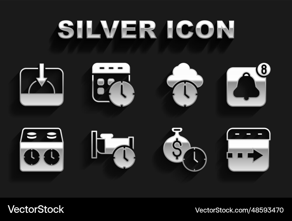 Set time to sleep alarm clock app mobile flies Vector Image