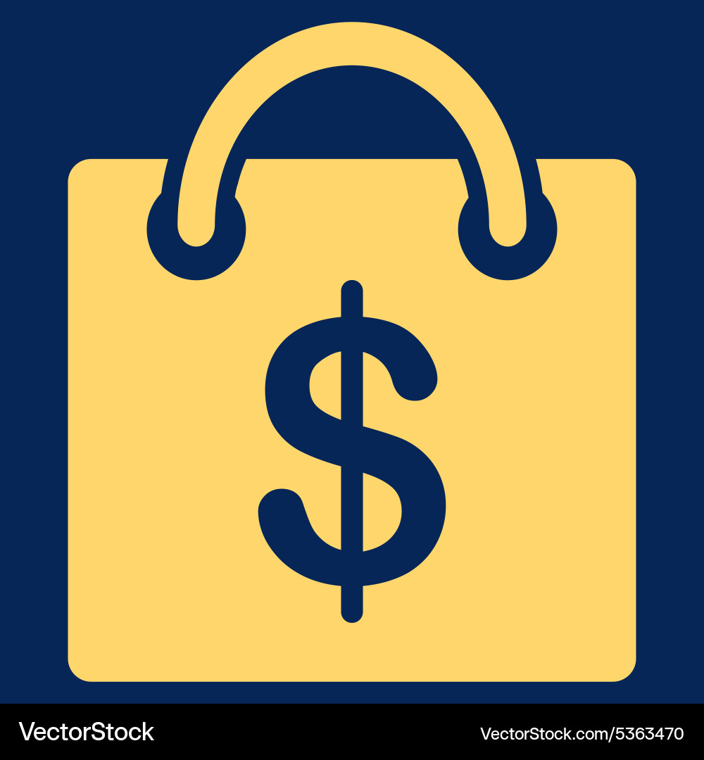 Shopping icon from business bicolor set Royalty Free Vector