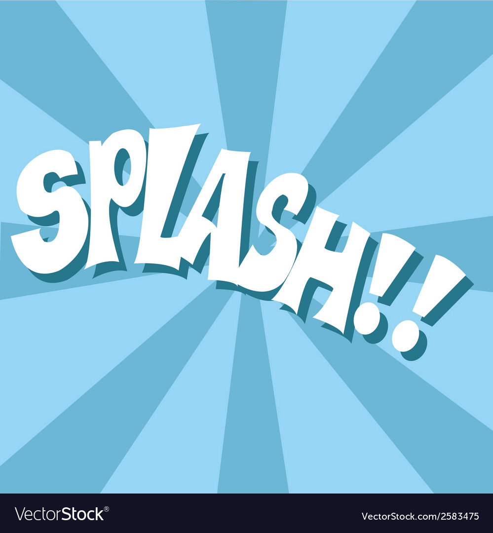 A white comic expression in colored background Vector Image