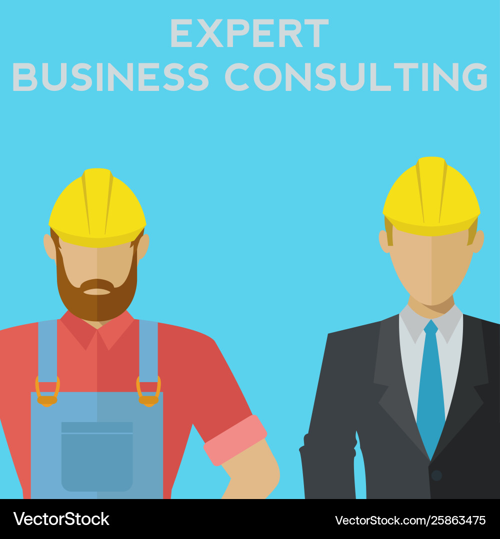 Expert business consulting professional team Vector Image