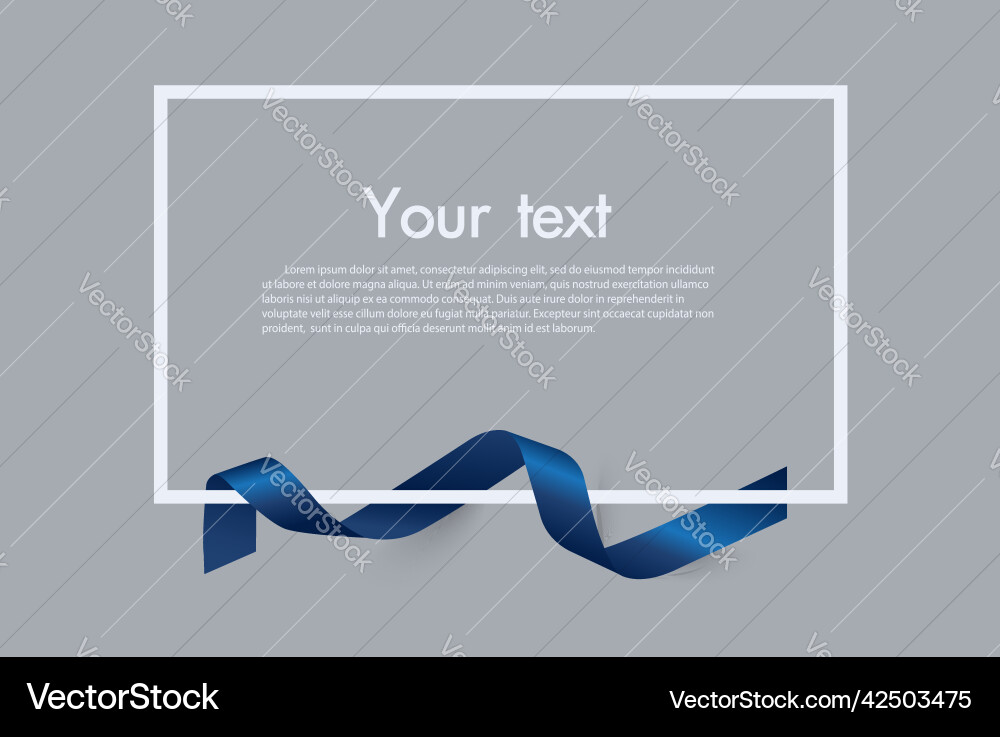 Frame and border of red ribbon template elements Vector Image