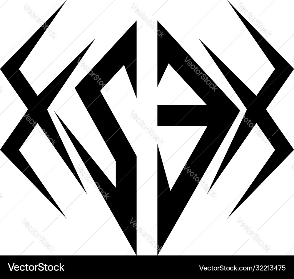 Initial se logo design with cool style Royalty Free Vector
