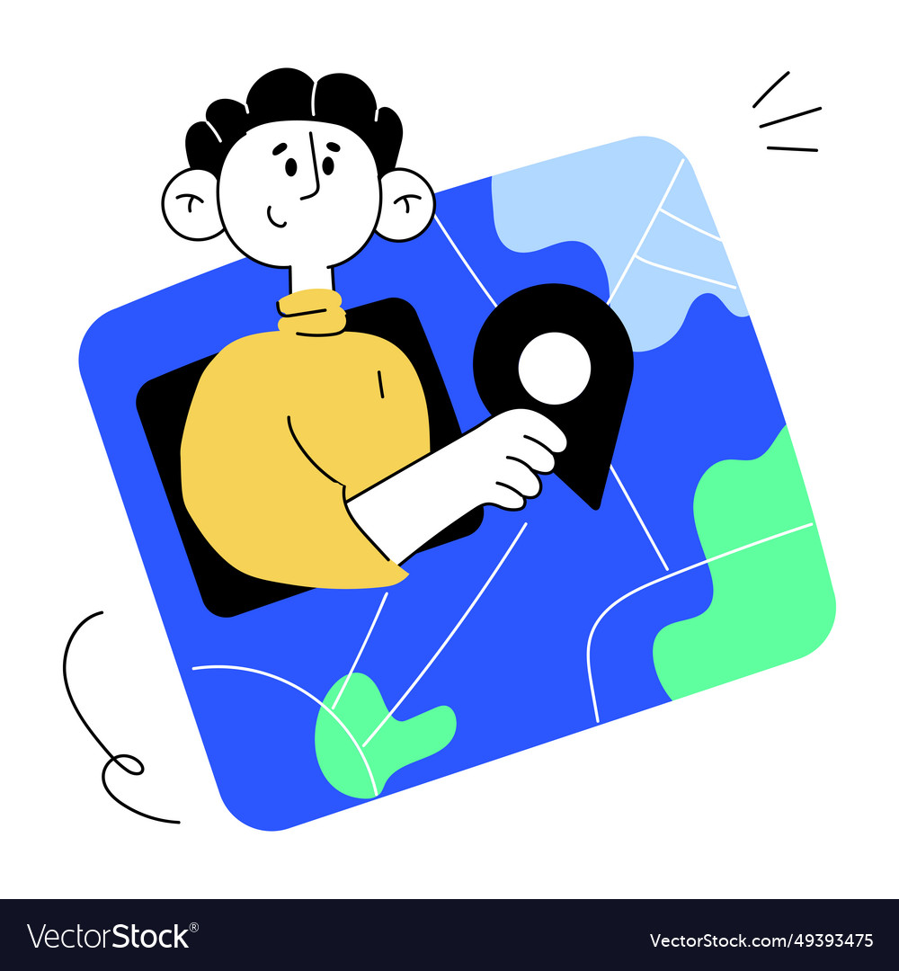 Map navigation Royalty Free Vector Image - VectorStock