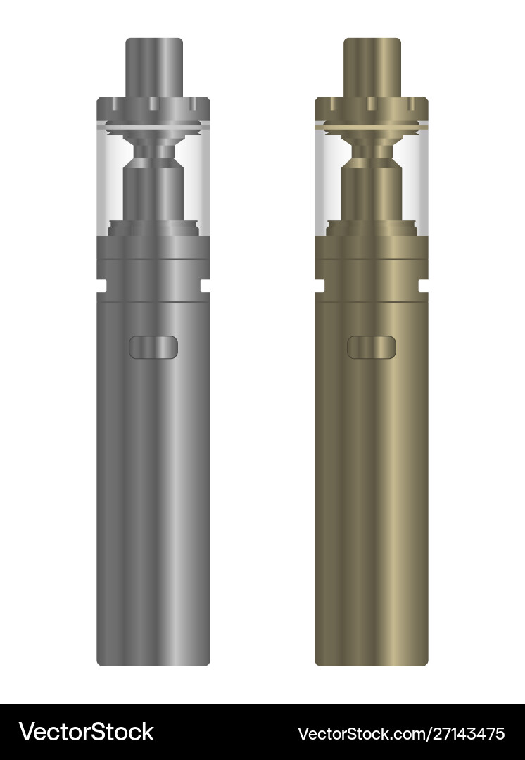Realistic electronic cigarette Royalty Free Vector Image