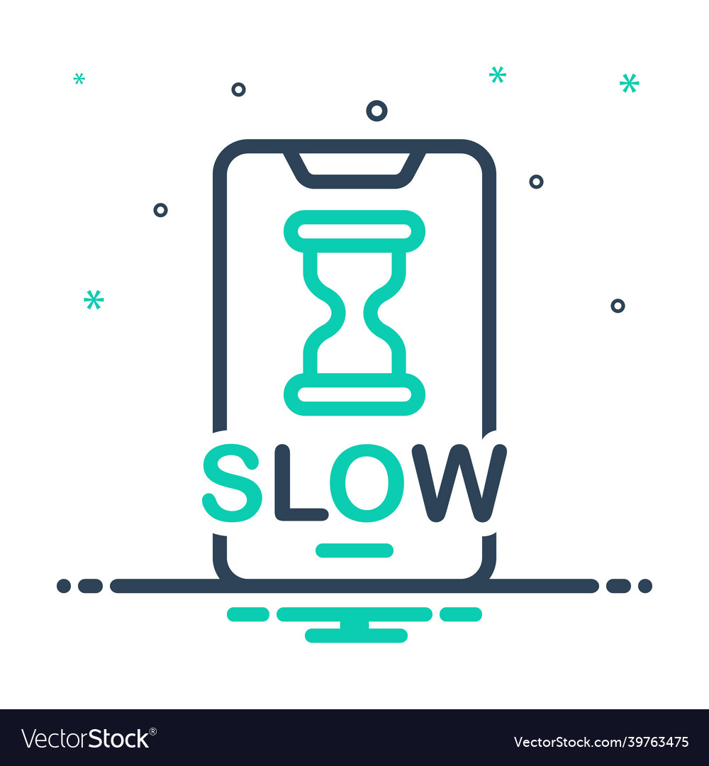 Slow Royalty Free Vector Image - VectorStock