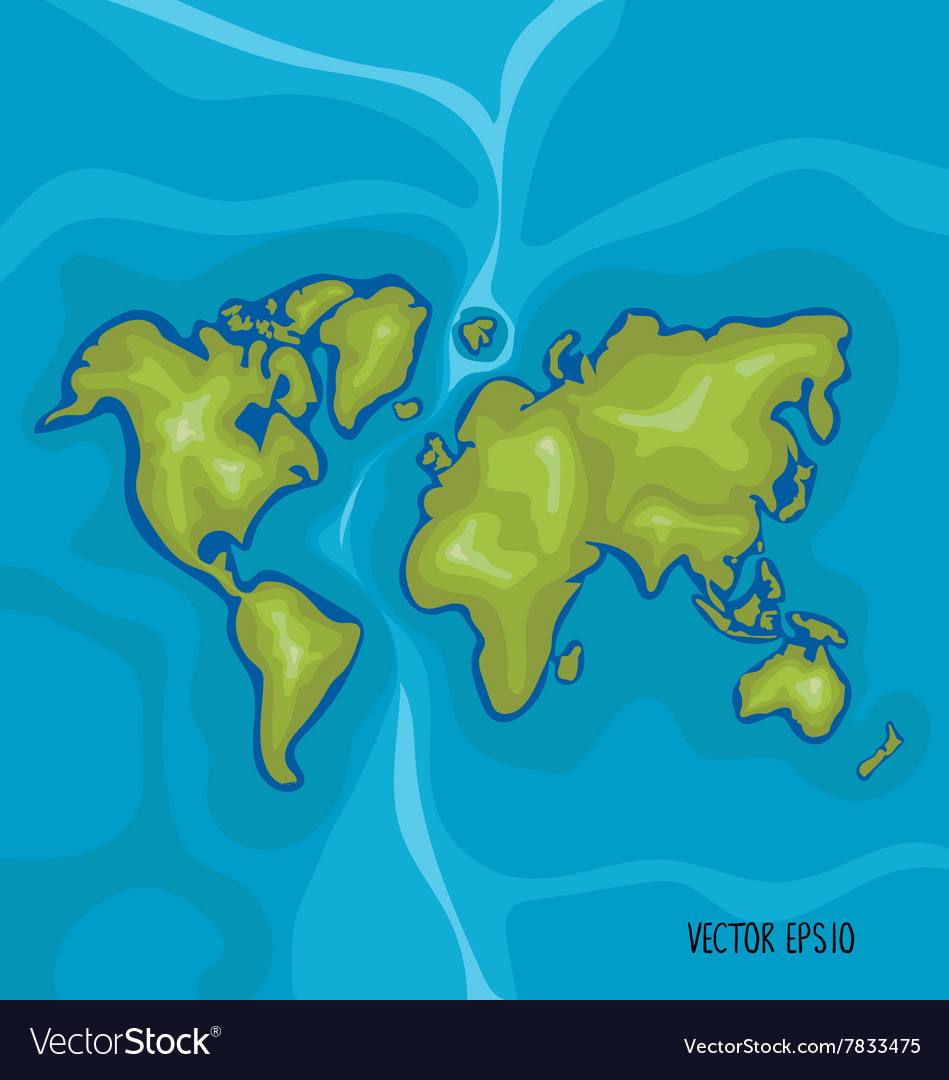 World map Royalty Free Vector Image - VectorStock