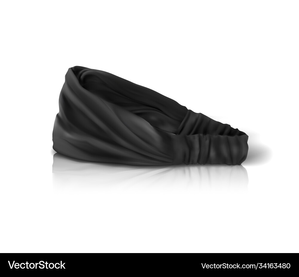 Black headband for chef form branding Royalty Free Vector
