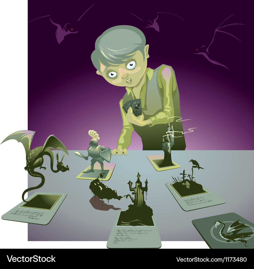 Collectible card games Royalty Free Vector Image