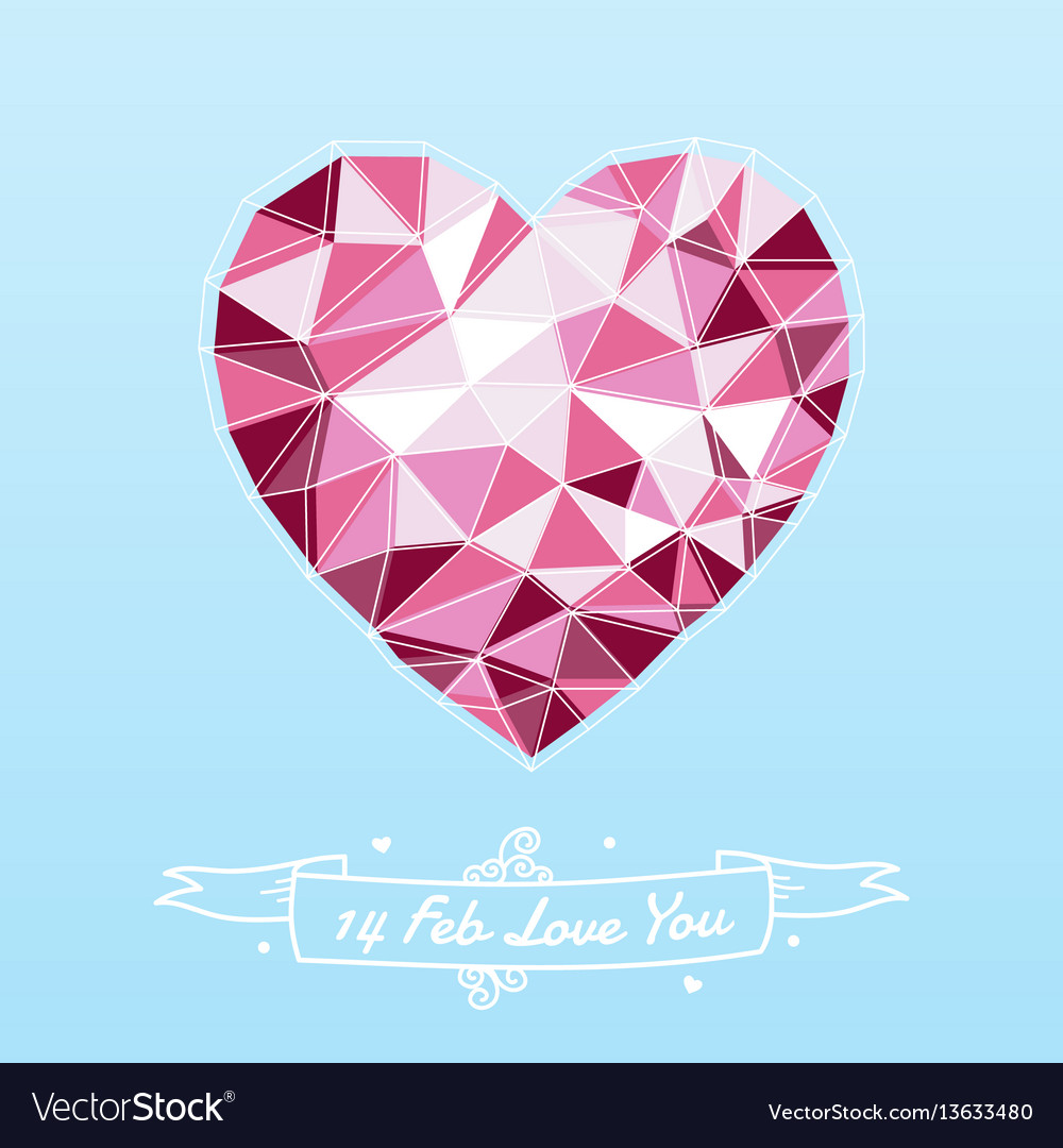 Heart shape for valentines day Royalty Free Vector Image