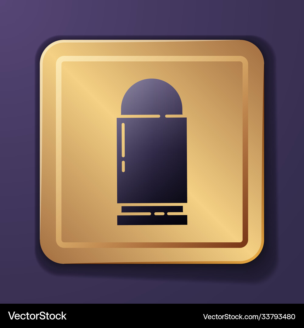 Purple bullet icon isolated on background Vector Image