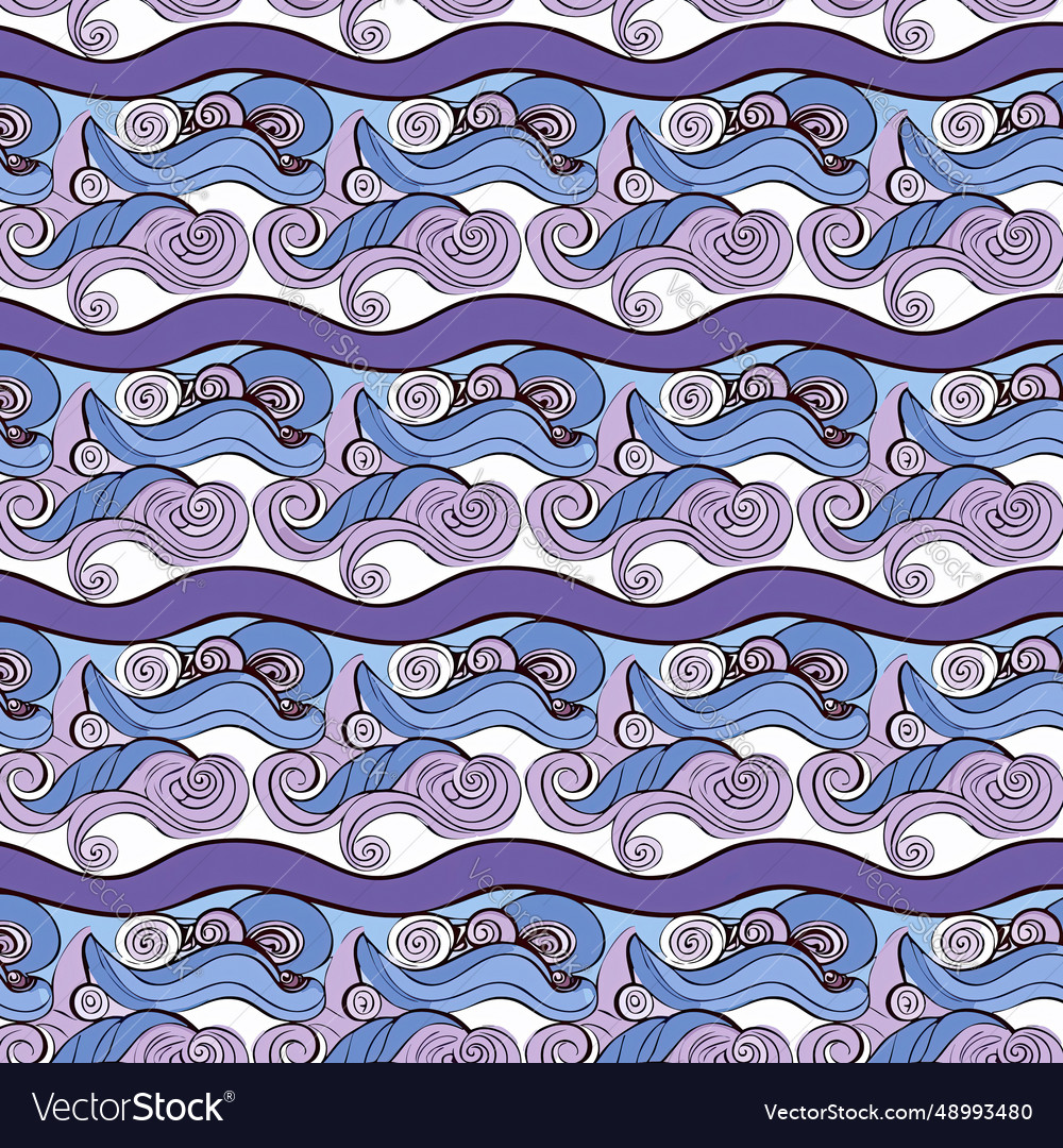 Seamless abstract wavy pattern background Vector Image