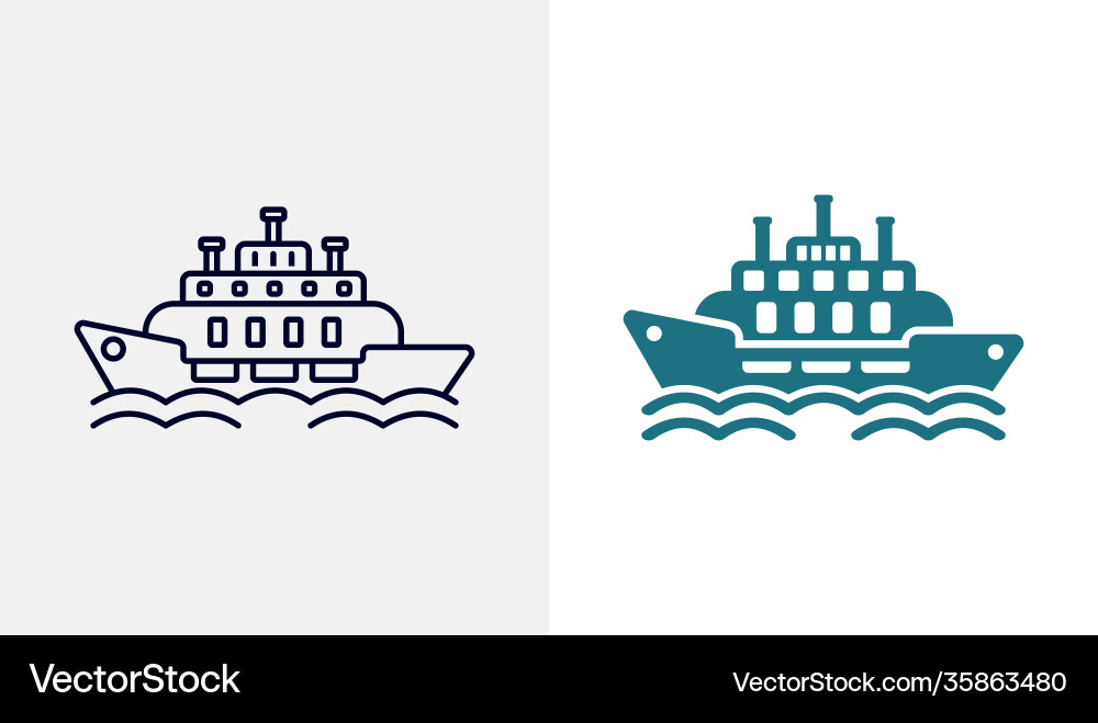 Ship icon template travel design icon concepts Vector Image