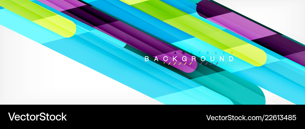 Abstract colorful lines modern geometric Vector Image