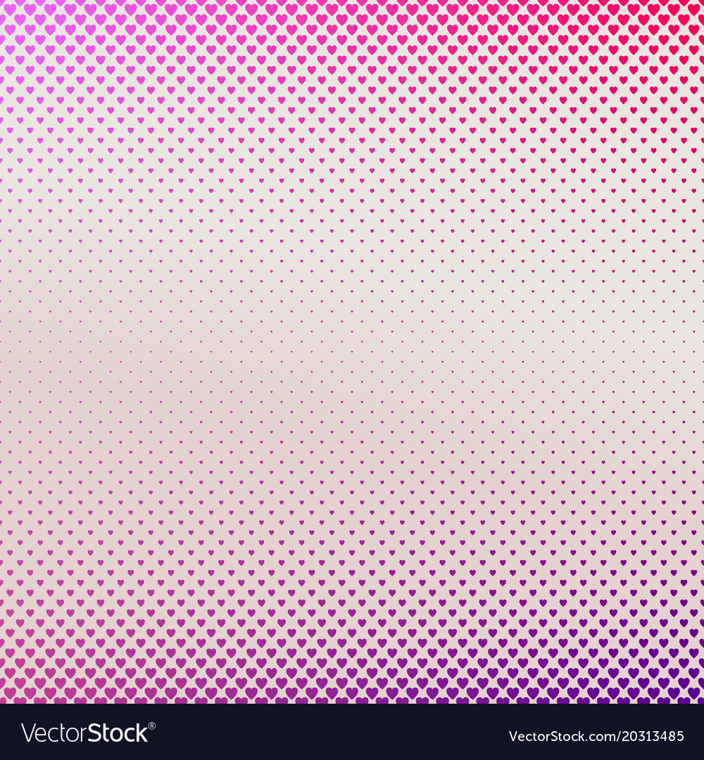 Abstract gradient heart pattern background design Vector Image