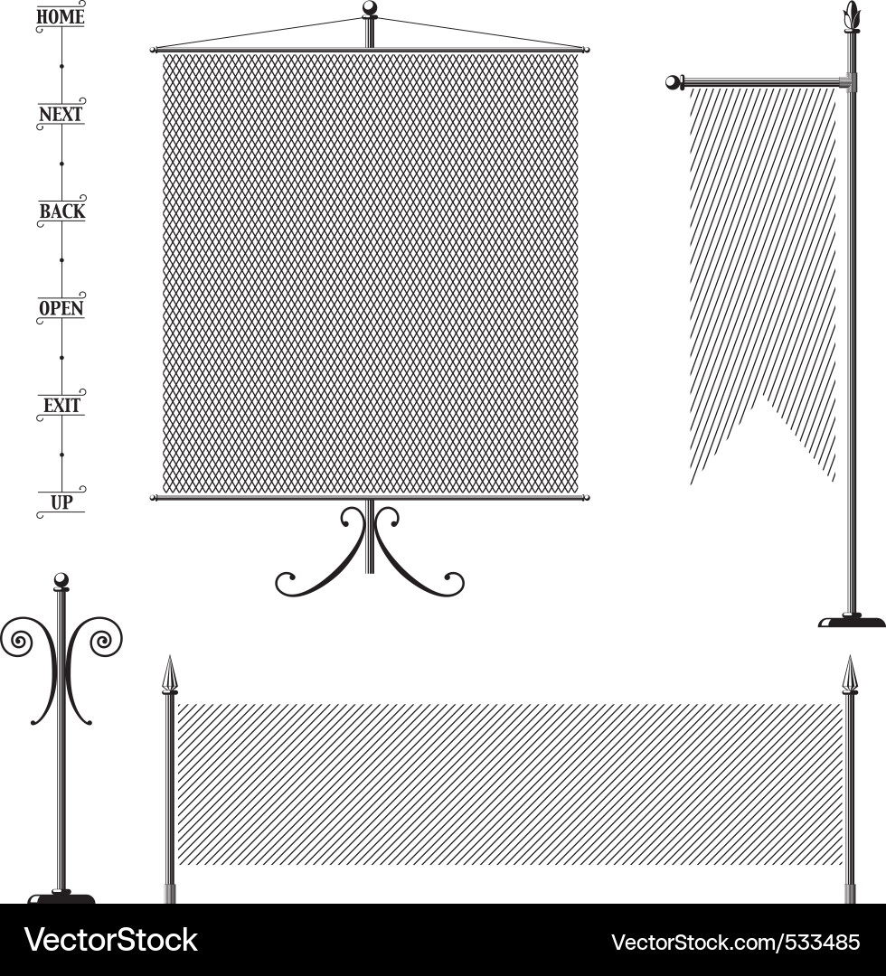 Black and white vintage consoles banners Vector Image