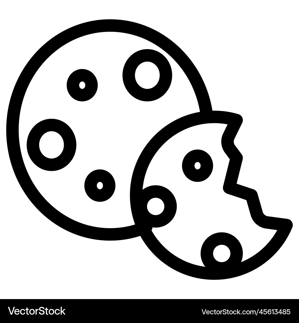 Cookies with crispy tasty nuts Royalty Free Vector Image