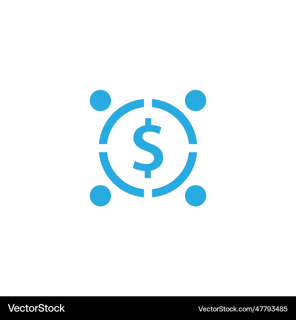 Eps10 circular business people logo design Vector Image