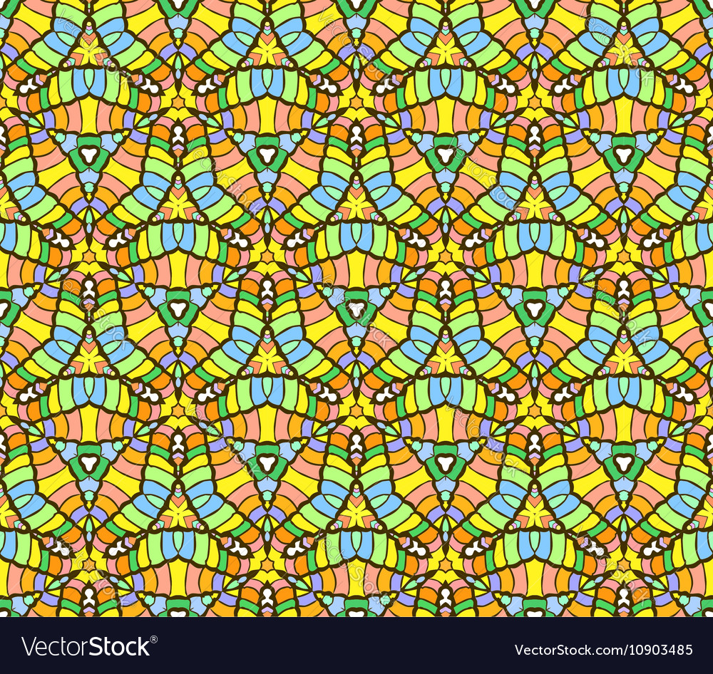 Seamless pattern from abstract elements Royalty Free Vector