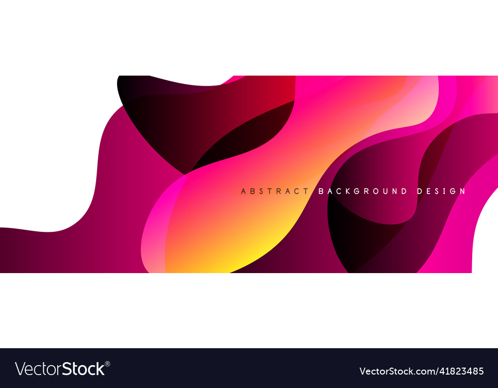 Trendy simple fluid color gradient abstract Vector Image