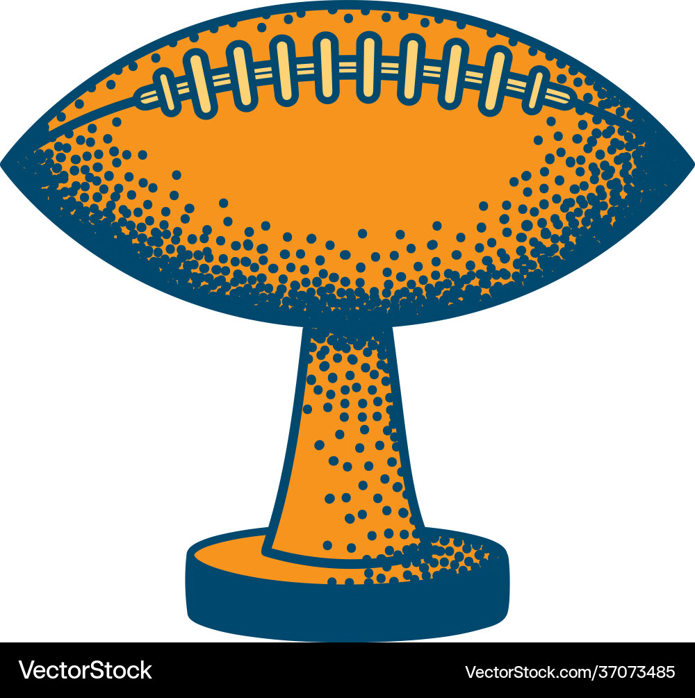 Trophy american football Royalty Free Vector Image