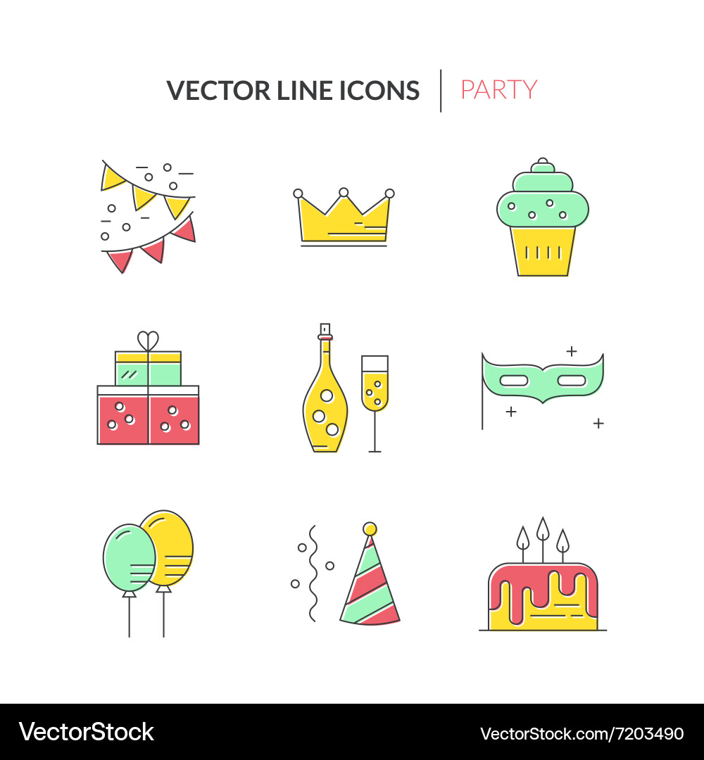 Party and celebration Royalty Free Vector Image
