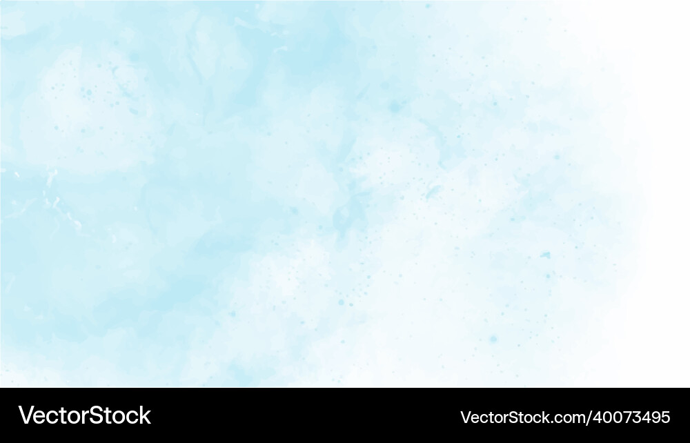 Blue watercolor background for your design Vector Image