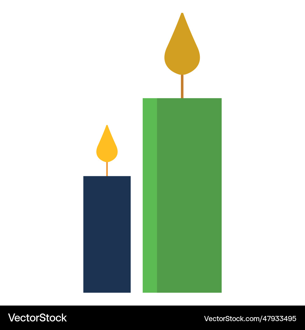 Candles cartoon icon 21 Royalty Free Vector Image