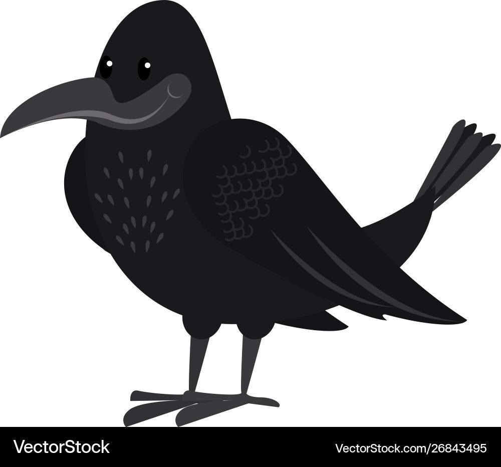 Crown cute bird cartoon isolated Royalty Free Vector Image