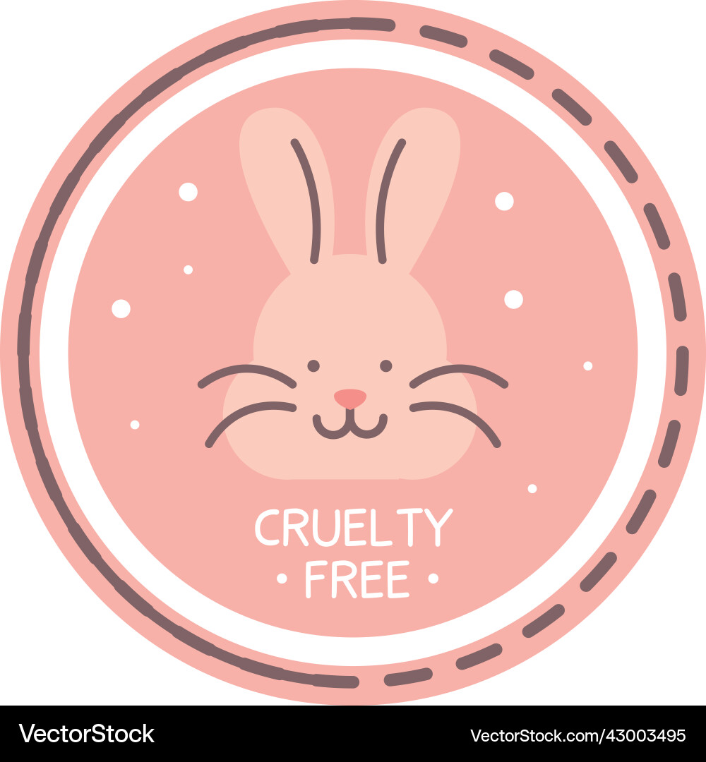Cruelty free badge Royalty Free Vector Image - VectorStock