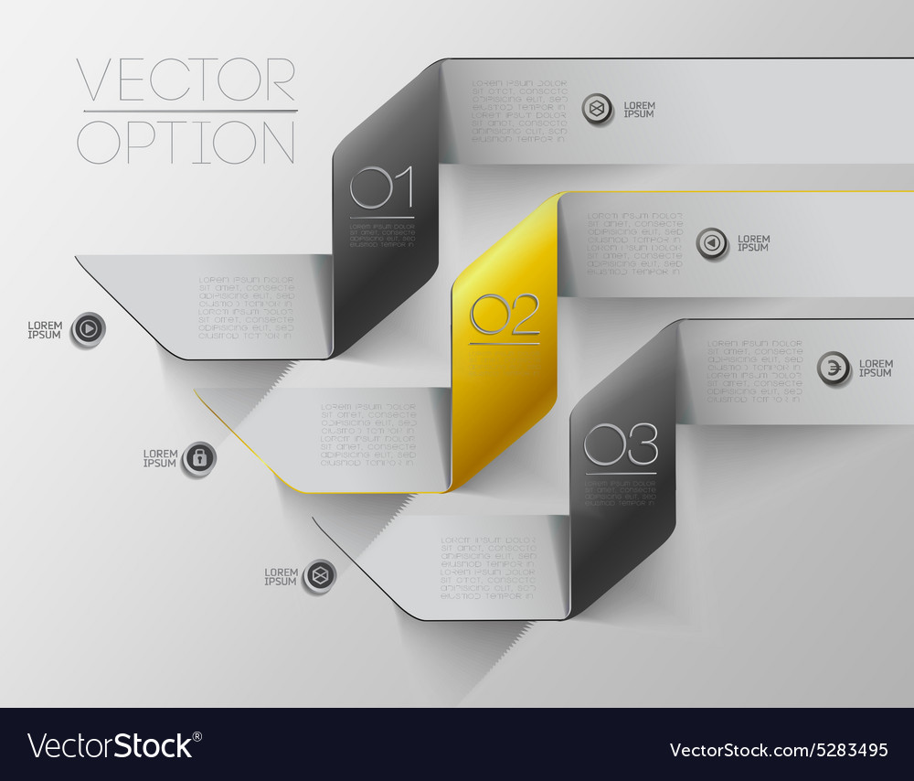 Design elements for options Royalty Free Vector Image