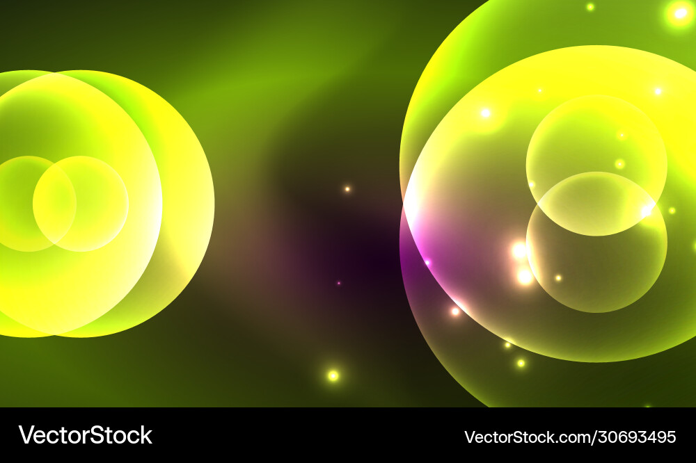 Glowing neon shiny transparent abstract geometric Vector Image