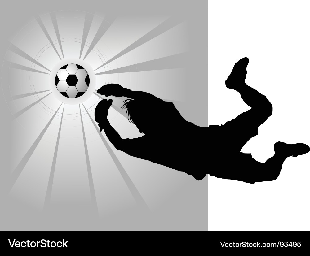 Goalkeeper Royalty Free Vector Image - VectorStock